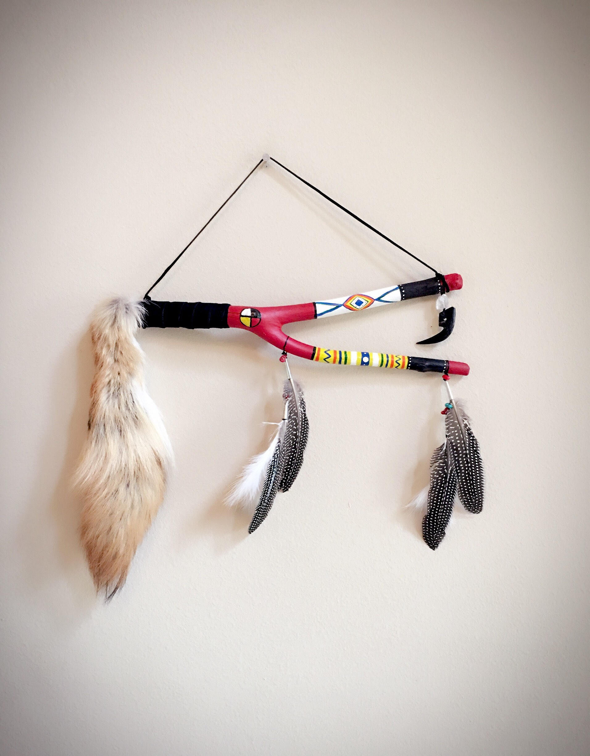 Native American Talking Stick - Coup Stick - Powwow Dance Stick ...