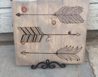 Woodburned sign | Etsy