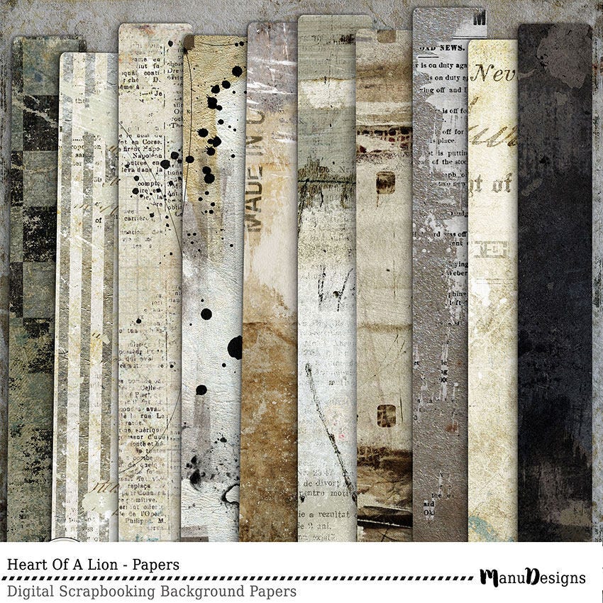 Digital Papers Masculine Scrapbook Papers Printable Papers