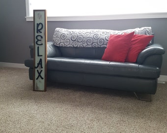 Relax sign | Etsy