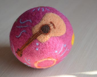 Needle felted balls | Etsy