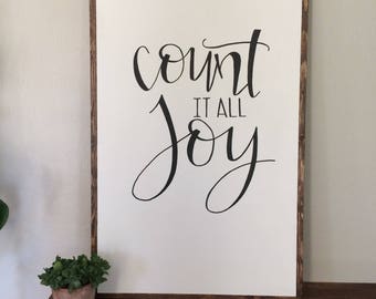 Count it all joy | Etsy