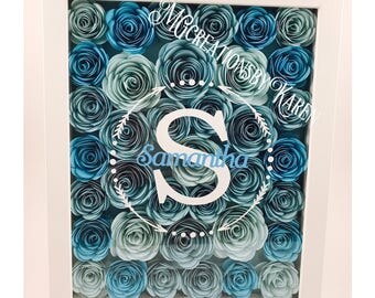 Baptism shadow box | Etsy