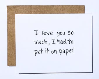 Love letter card | Etsy