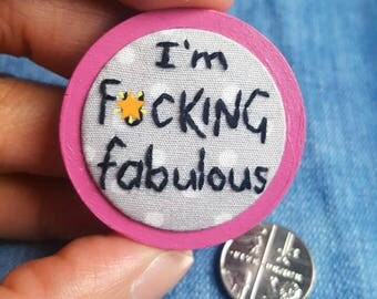 Swear embroidery | Etsy