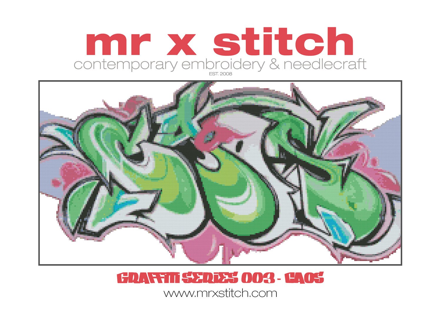 Graffiti Cross Stitch 003 Caos