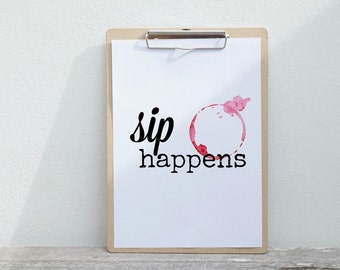 Sip happens | Etsy