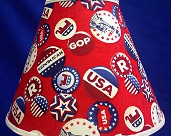 American Flag Lamp Shade by JustYourShade on Etsy
