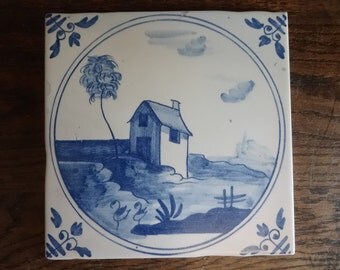 Antique delft tile | Etsy