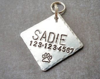 Diamond dog tag | Etsy