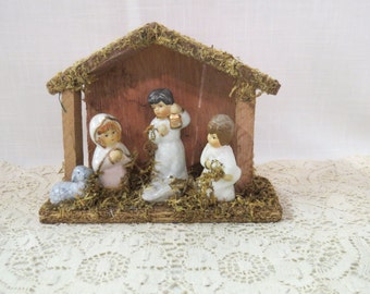 Pottery nativity set | Etsy