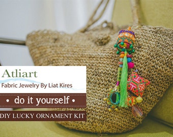 Upcycled Fabric Jewelry and Diy gifts By Liat Kires by ATLIART
