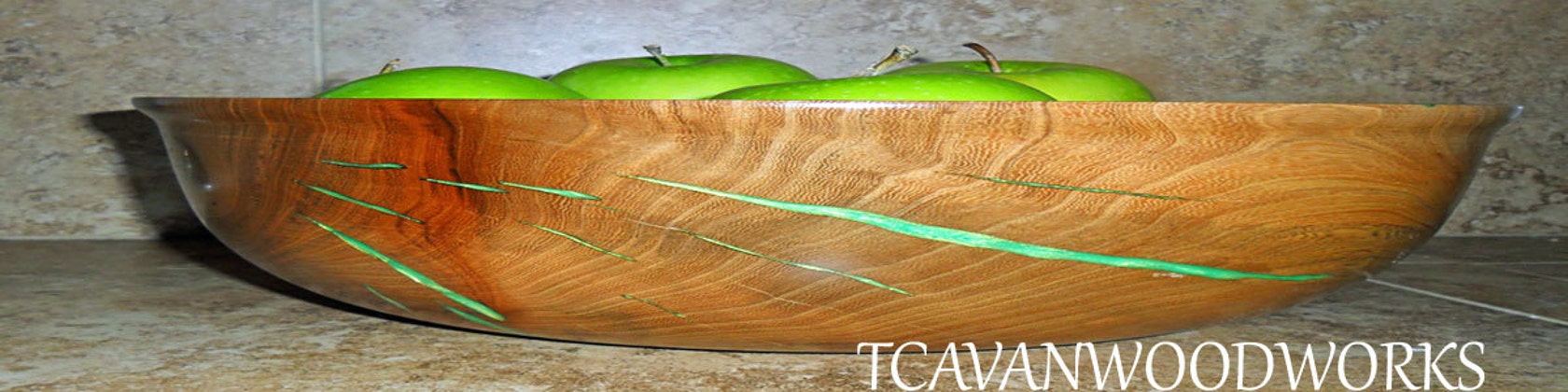 Handcrafted wooden bowls resin inlays wood wall by Tcavanwoodworks