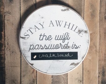 Stay awhile sign | Etsy
