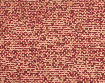 Brick red fabric | Etsy