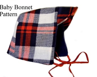 Bonnet Sewing Pattern PDF e-Pattern for an Adjustable Knot