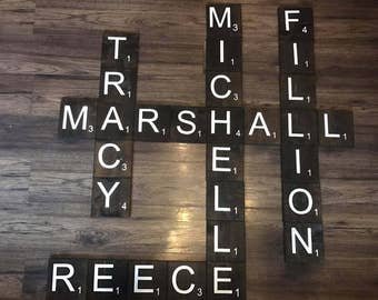 Scrabble name sign | Etsy