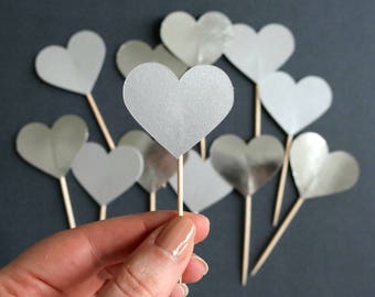 Heart cupcake topper | Etsy