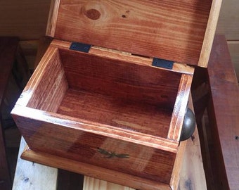 Wood box with handle | Etsy