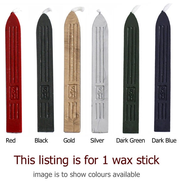 Sealing Wax Stick with wick choice of colours by CelticGiftShop