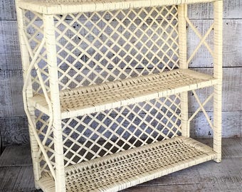 Wicker wall shelf | Etsy