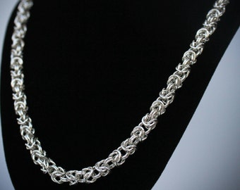 Chainmail necklace | Etsy