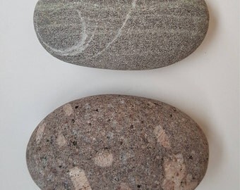 30 Large Flatt Beach Rocks Flat sea Stones Wedding Stones