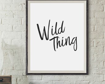 Wild things print | Etsy