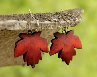 Wood earrings | Etsy