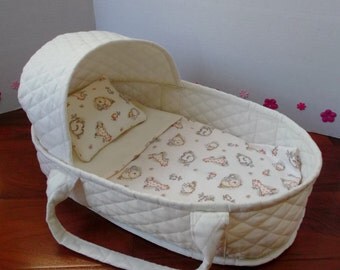 PDF Pattern Crocheted Doll Moses Basket