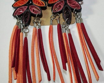 Quilling earrings | Etsy