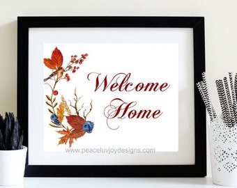 Welcome home print | Etsy