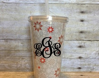 Snowflake tumbler | Etsy