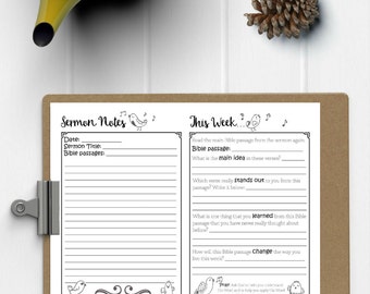 Sermon notebook | Etsy