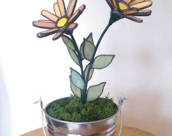 Stained glass daisy | Etsy