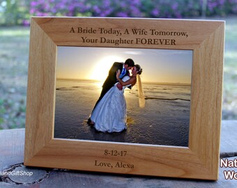 Engraved wood frame | Etsy