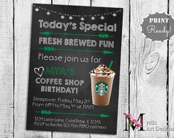 Coffee invitation | Etsy