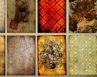 Items similar to Altered Zetti Ladies with ACEO Backgrounds Instant ...