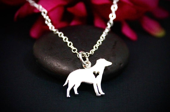 Labrador Retriever Necklace Sterling Silver Labrador