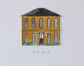 Custom House Shaped Name Tag