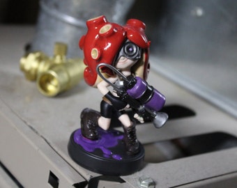 Custom Inkling Girl Splatoon Amiibo Complete Outfit Remodel