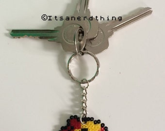 Perler bead keychain | Etsy
