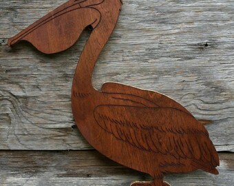 Wood pelican | Etsy