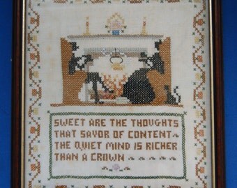 Cross stitch sampler | Etsy