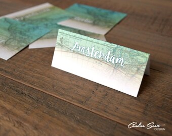 Table Numbers for Vintage Train Theme Wedding Numbers 1-15