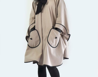 Unique wool cape coat related items | Etsy