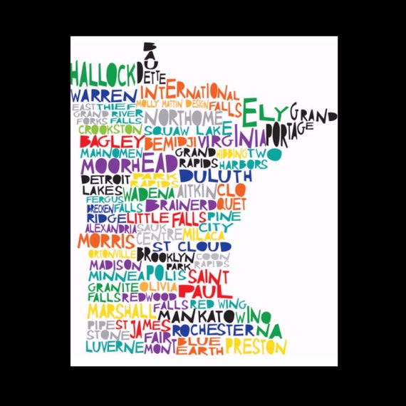 Minnesota Word Art Shirt Minnesota Shirt Minnesota