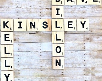Large scrabble tiles | Etsy