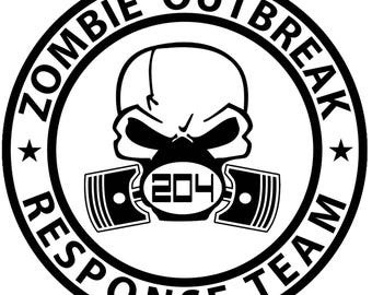 ZORT 1 Wall Decal Graphic Vinyl Sticker Zombie Outbreak