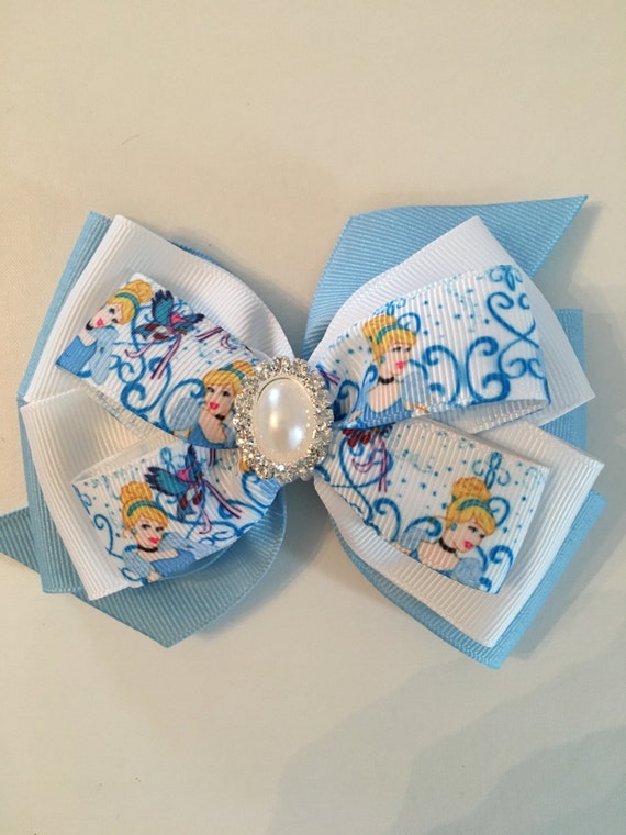 Cinderella Hair Bow Disney Hair Bows Disney Princess Hair Bows